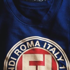 Fendi | Sweaters | Vintage Variant Fendi Raglan Fendi Roma Italy | Poshmark